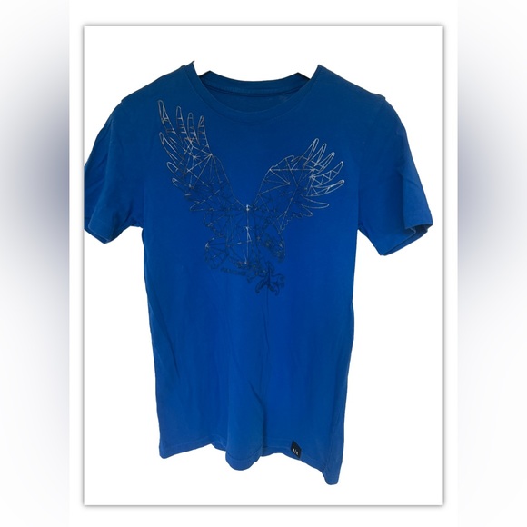 Armani Exchange | Shirts | Armani Exchange Ax Mens Royal Blue Graphic T ...
